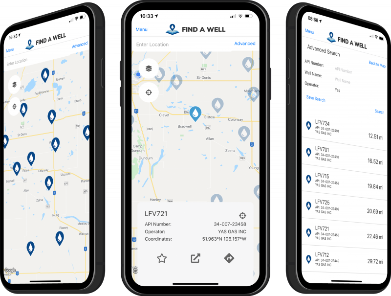 Find A Well App - Oil & Gas Well Locator and Navigation